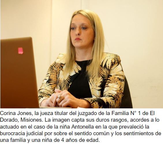 CORINA JONES, LA JUEZA DEL HORROR | Prisionero en Argentina