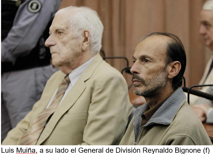 Muiña y Bignone | Prisionero en Argentina